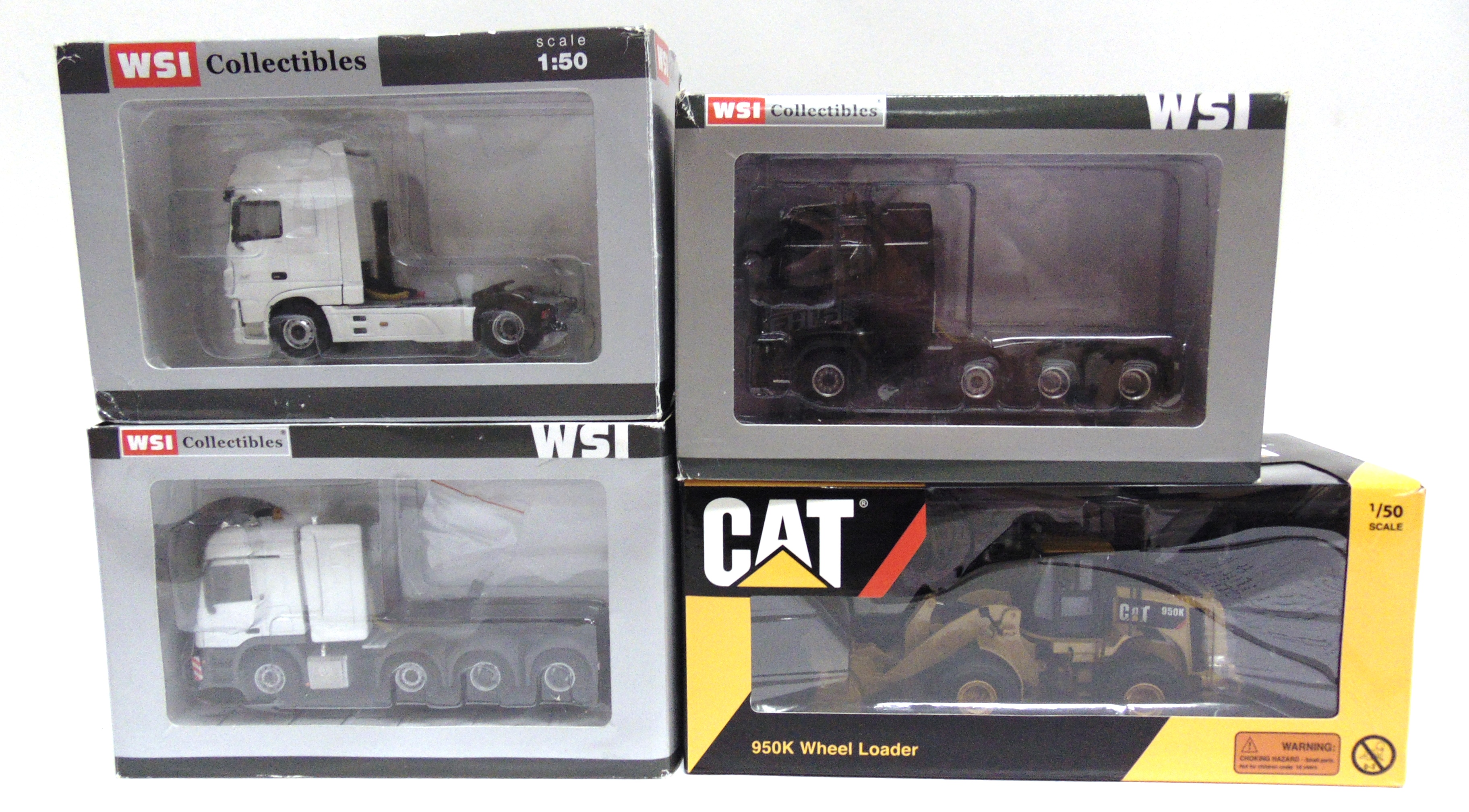 THREE 1/50 SCALE WSI MODEL TRACTOR UNITS comprising a No.PL200-001 ...