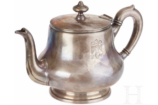 Adolf Hitler - a Teapot from the Neue Reichskanzlei, Berlin Silver ...