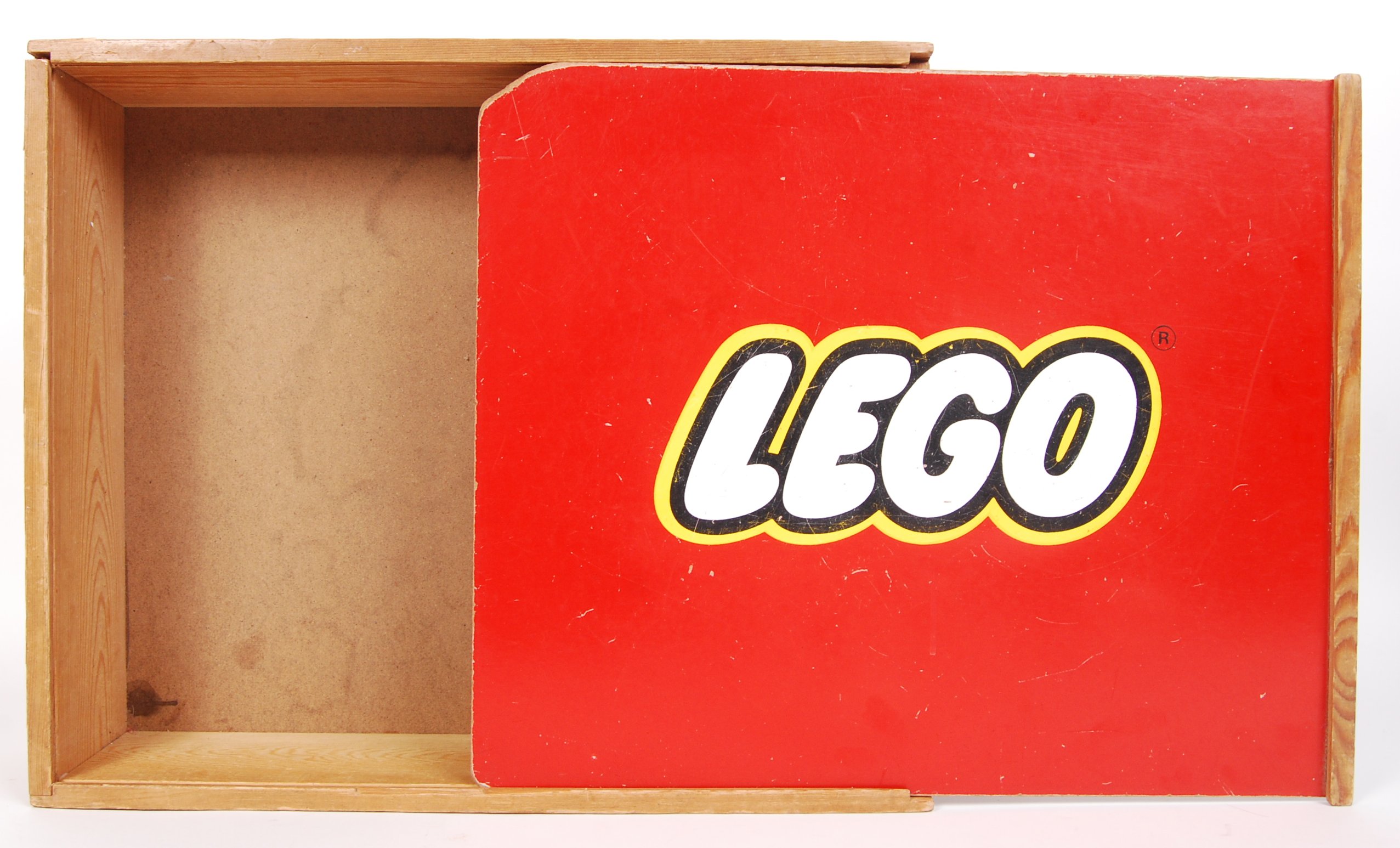 An original vintage Lego classic wooden storage box for early sets. The ...