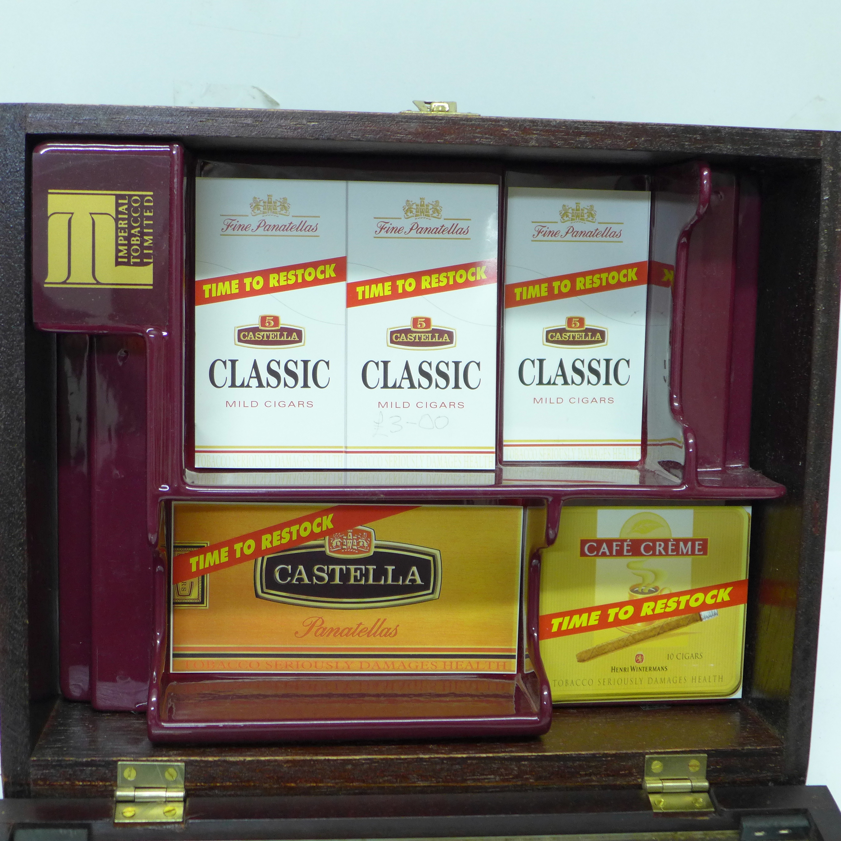 A Castella cigar display case