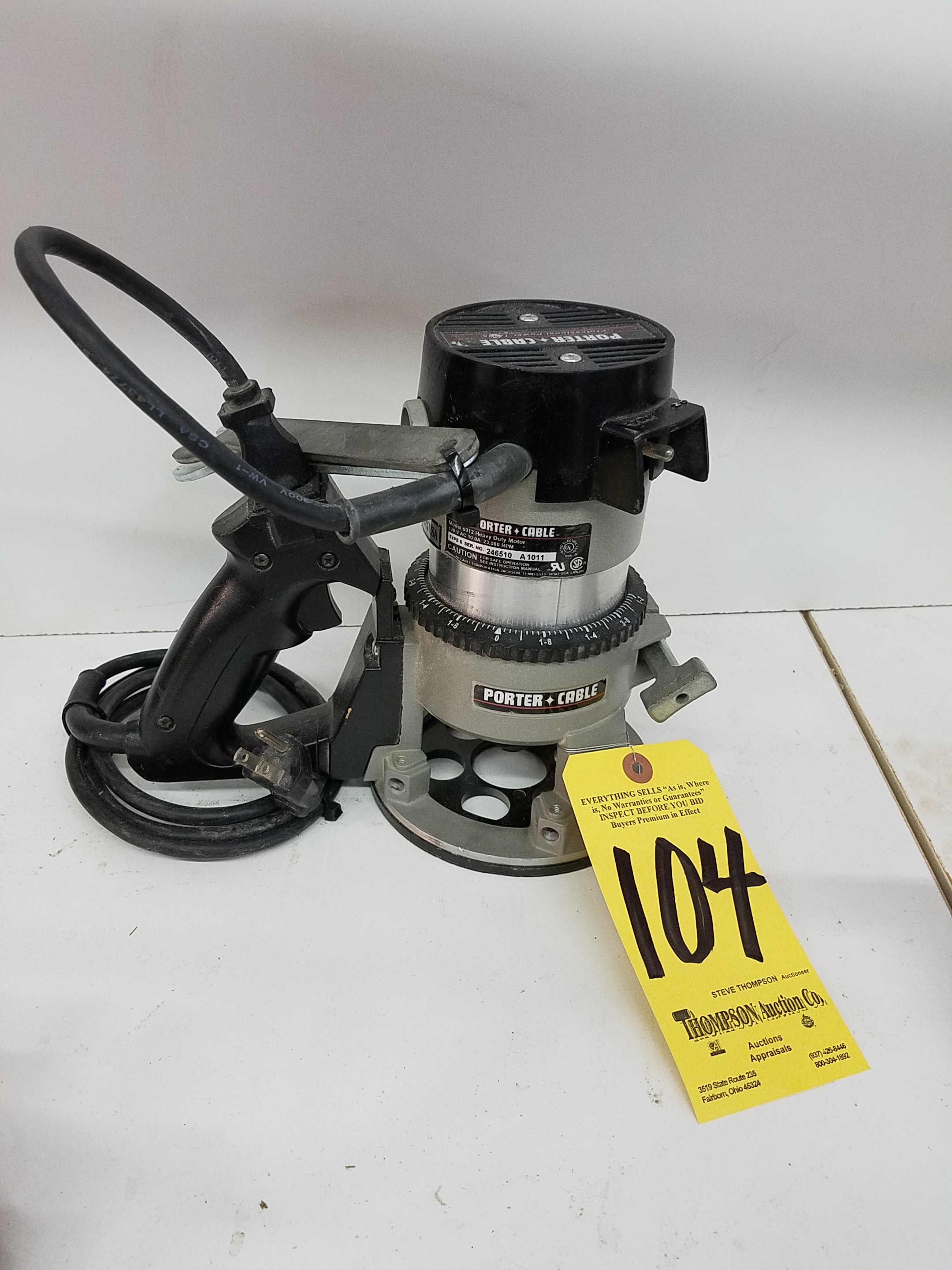 Porter Cable Model 6912 Heavy Duty Router, 23,000 RPM