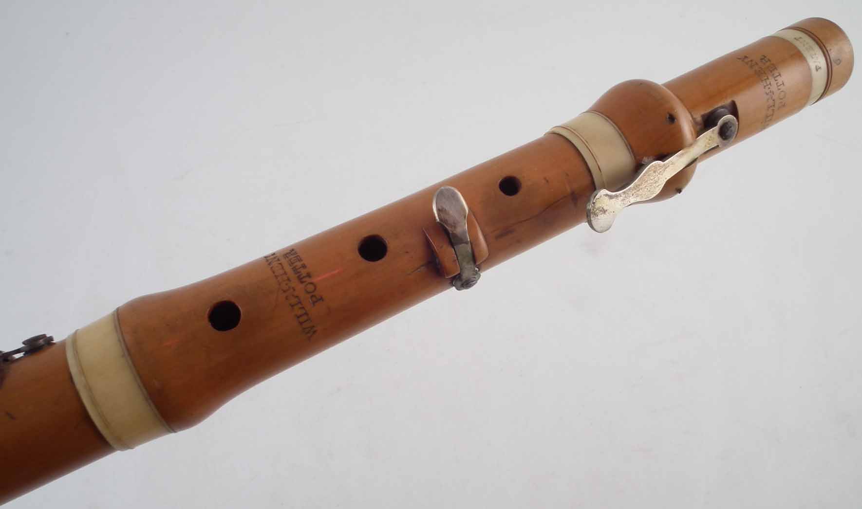 Boxwood flute by William Henry Potter London, with ivory fittings and ...