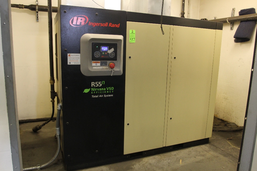2011 INGERSOLL RAND 75 HP R55n Nirvana VSD Efficiency Air Compressor, s ...