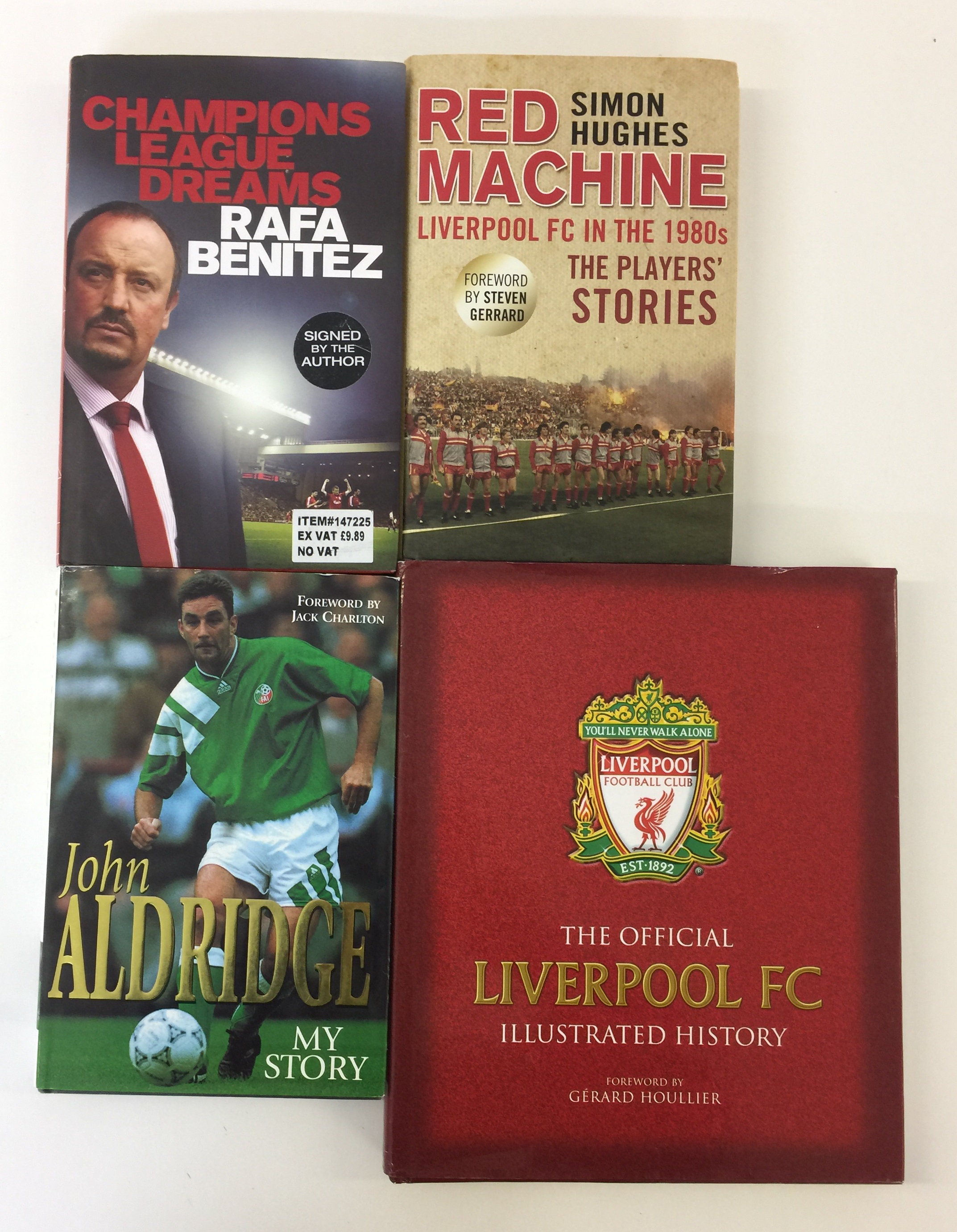 LIVERPOOL FC BOOKS SIGNED - Gerard Houlier's 'Official Liverpool FC ...