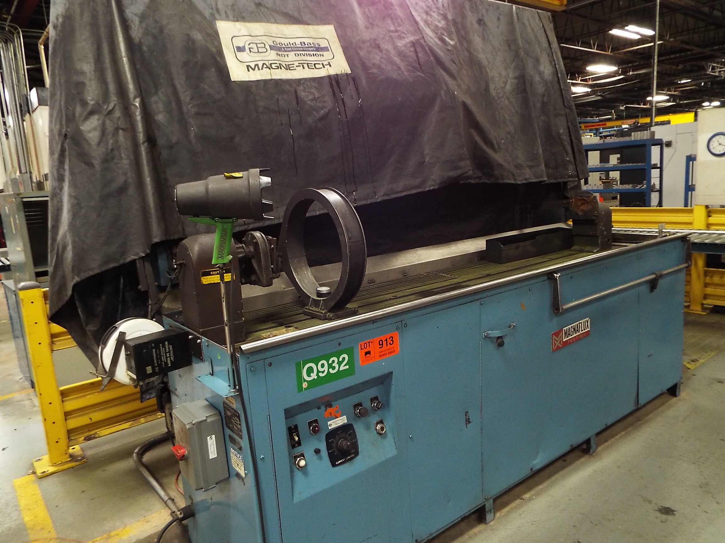 MAGNAFLUX H-720 MAGNETIC PARTICLE INSPECTION UNIT WITH 96" MAX. HEAD ...