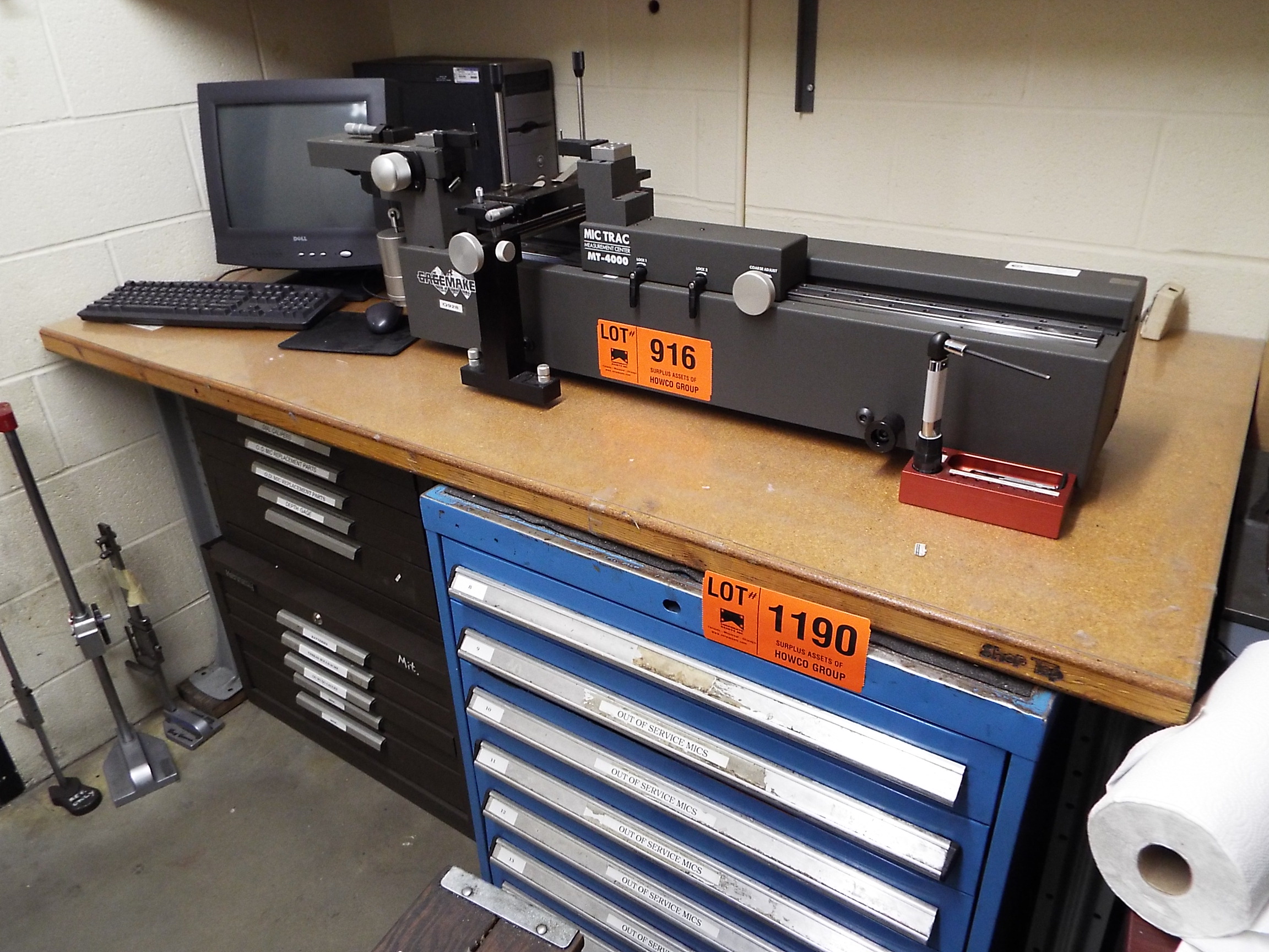 GAGEMAKER MIC TRAC MT-4000 PRECISION GAUGE CALIBRATION SYSTEM WITH PC