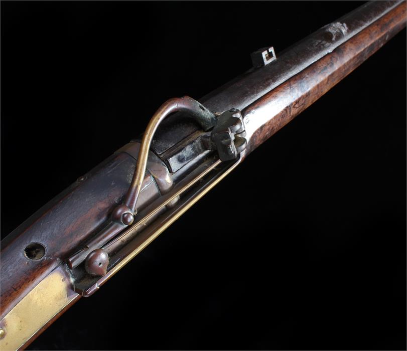 Japanese matchlock musket (Tanegashima Teppo), Edo period, the barrel ...