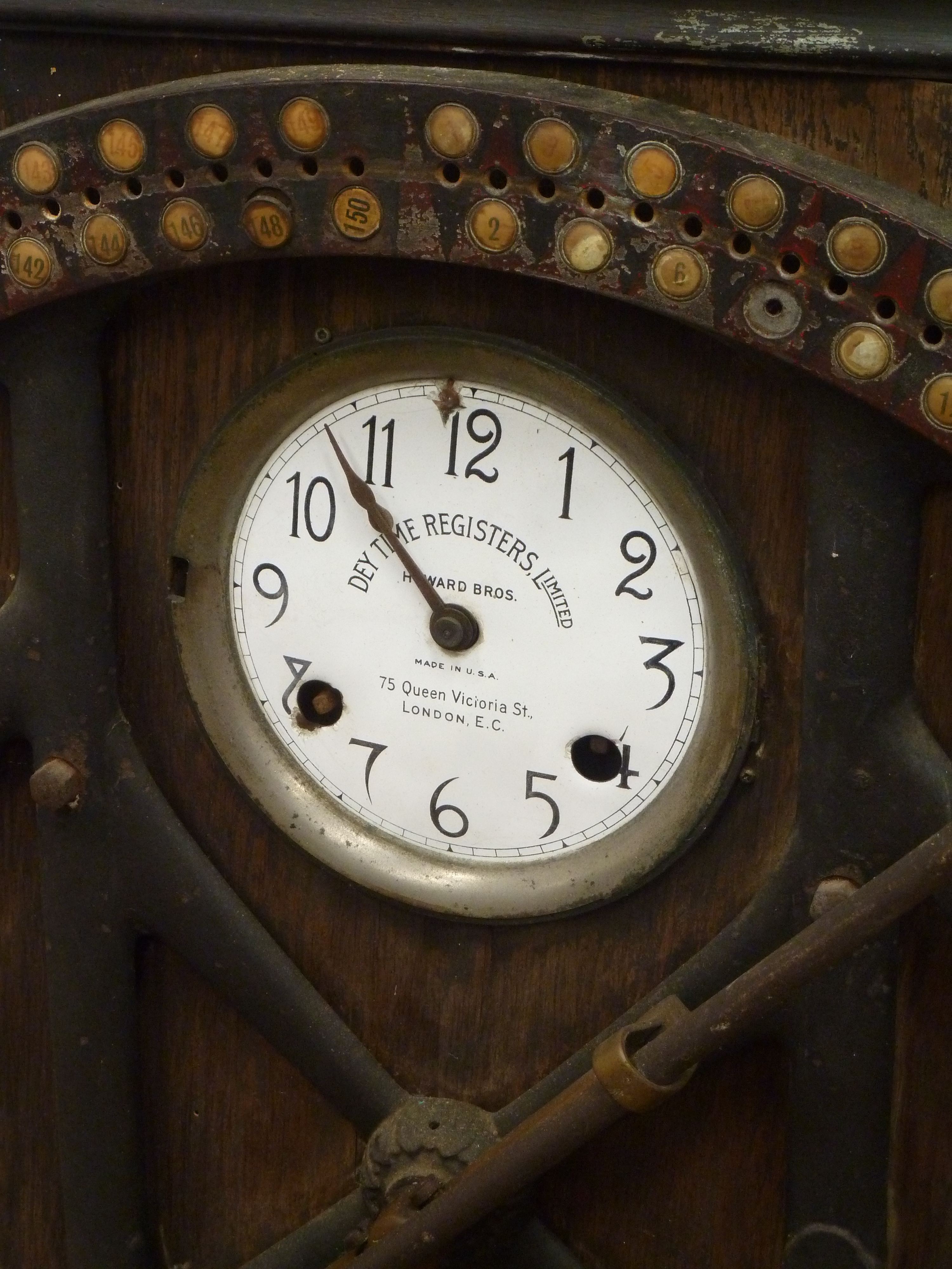 Late 19th/early 20th century time recorder signed 'Dey Time Registers ...
