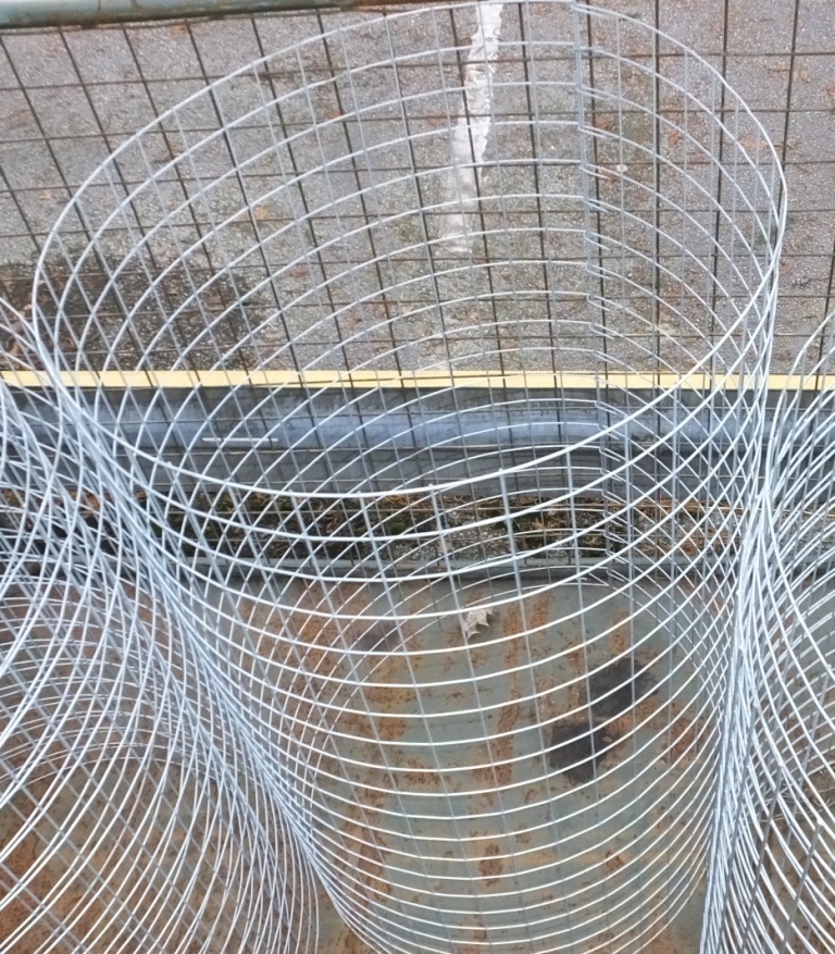3x Circular Wire Mesh Guards - 600 to 800mm Diameter