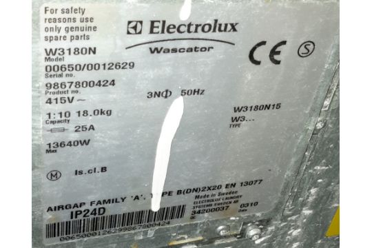 1 Electrolux W3180N stainless steel commercial three phase washing ...