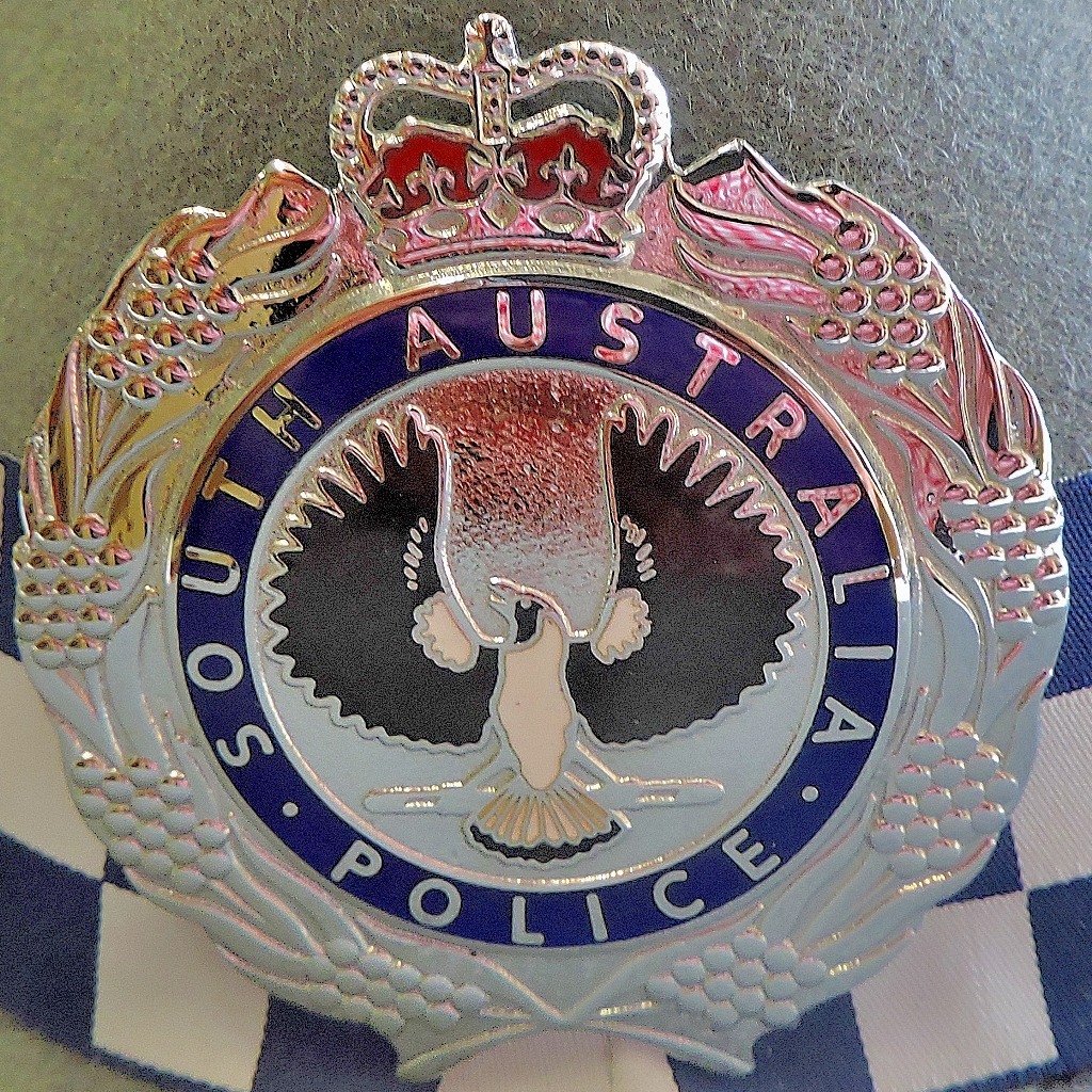 South Australian Police Bush Akubra hat, made from grey fur felt by ...