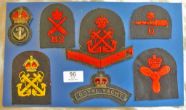 Royal Navy Patches A Board Of 7 Royal Navy Trade Patches Some WWII