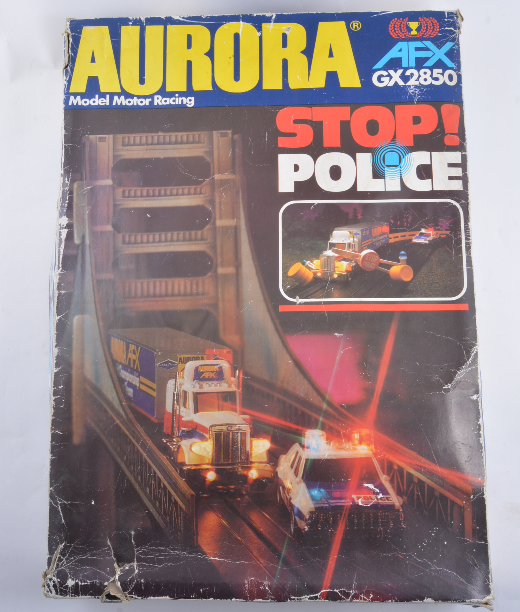Aurora AFX GX2850 slot car racing set, boxed.