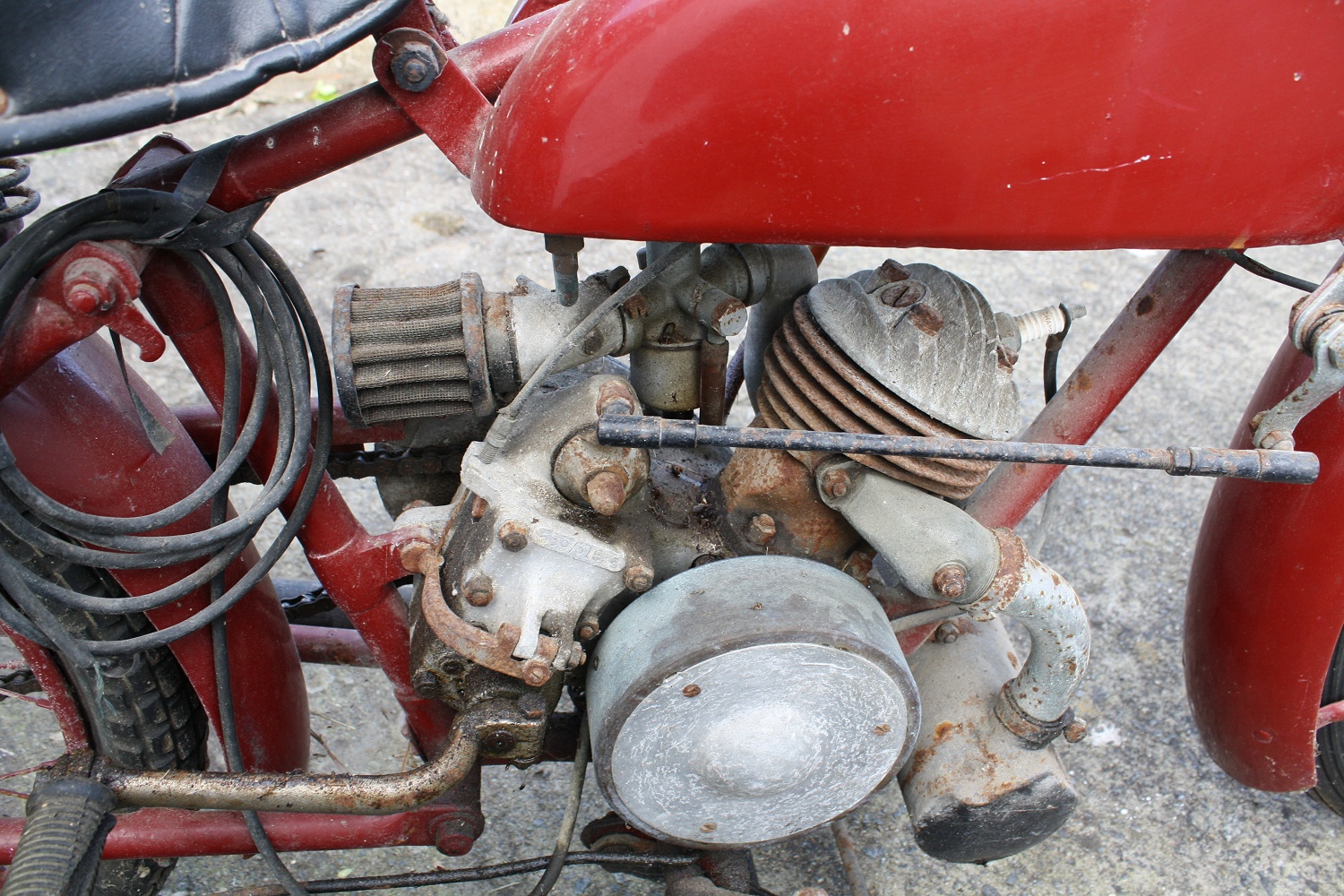 A 1930s vintage James motorcycle for restoration, with Villiers engine ...