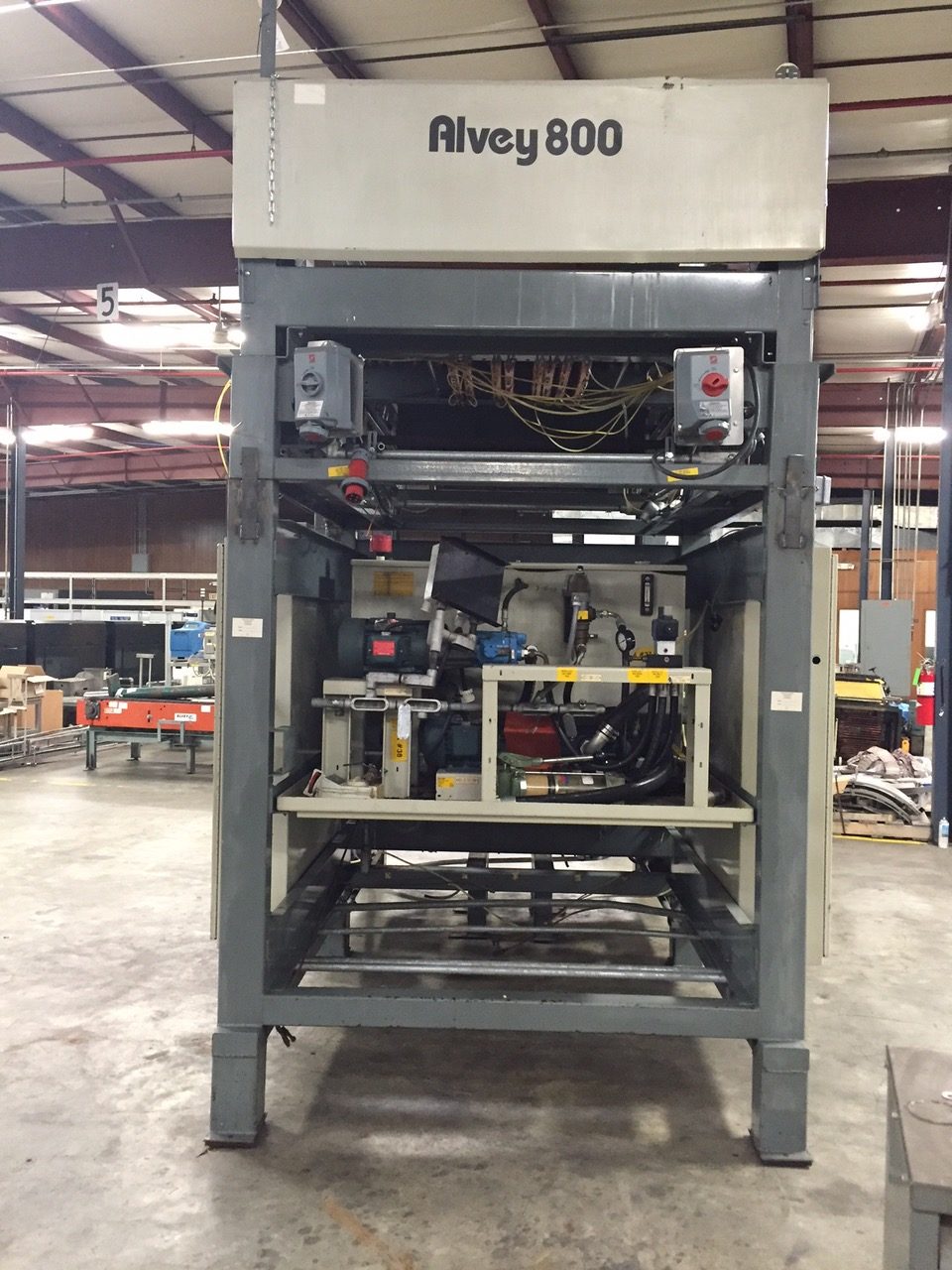 Alvey 800 High Level Palletizer Siemens S5 PLC Controlled, Touch Screen ...