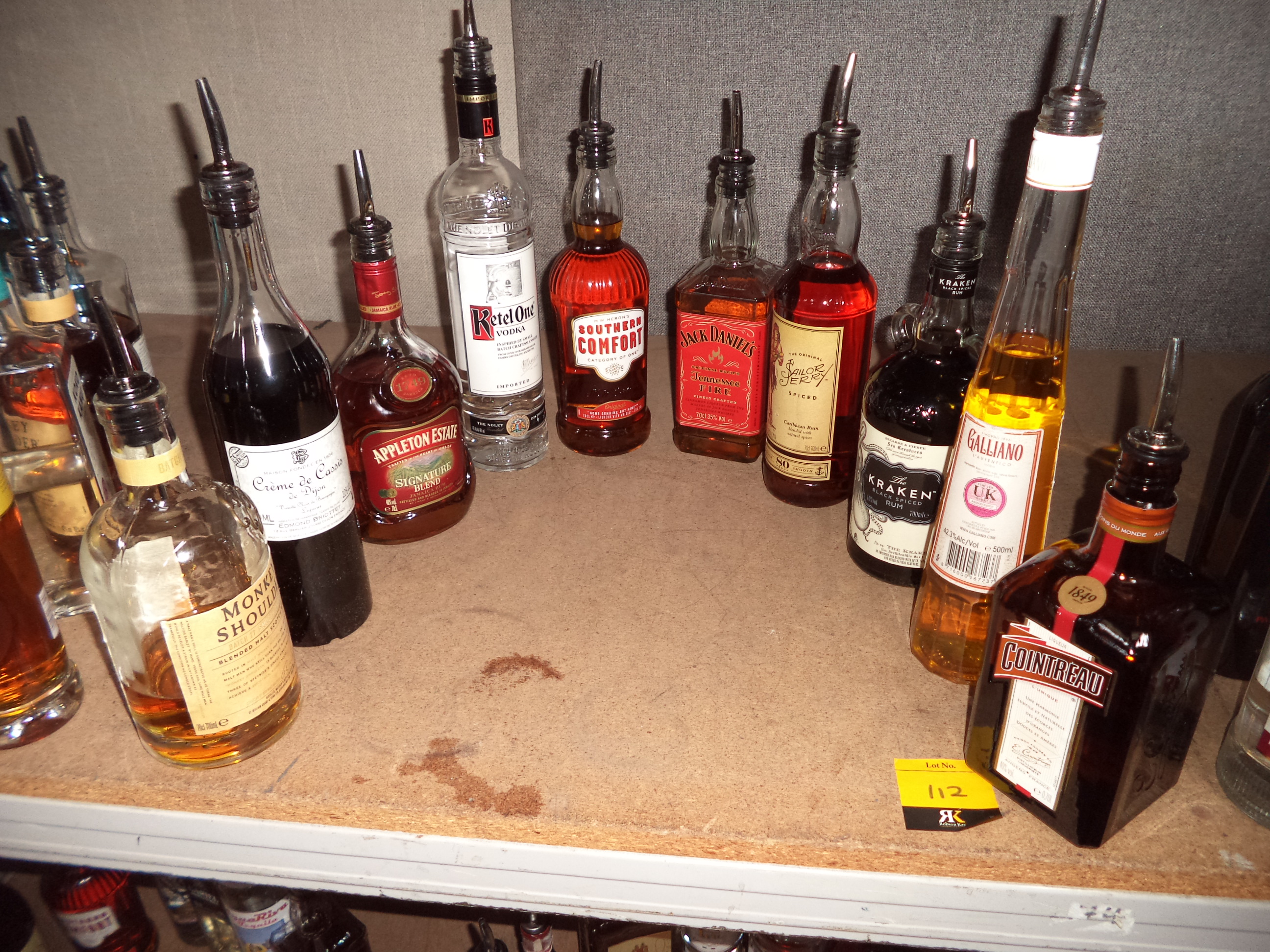 10 assorted opened bottles of spirits and liqueurs as pictured Please ...