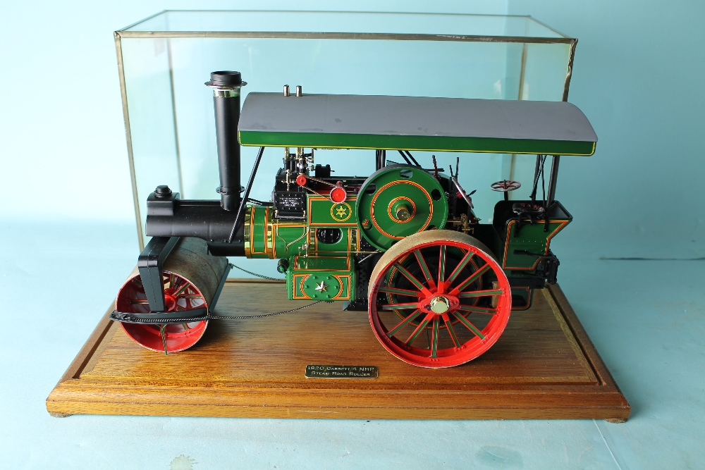 Bandai kit built 1920 garrett 4 nhp steam road roller traction engine ...