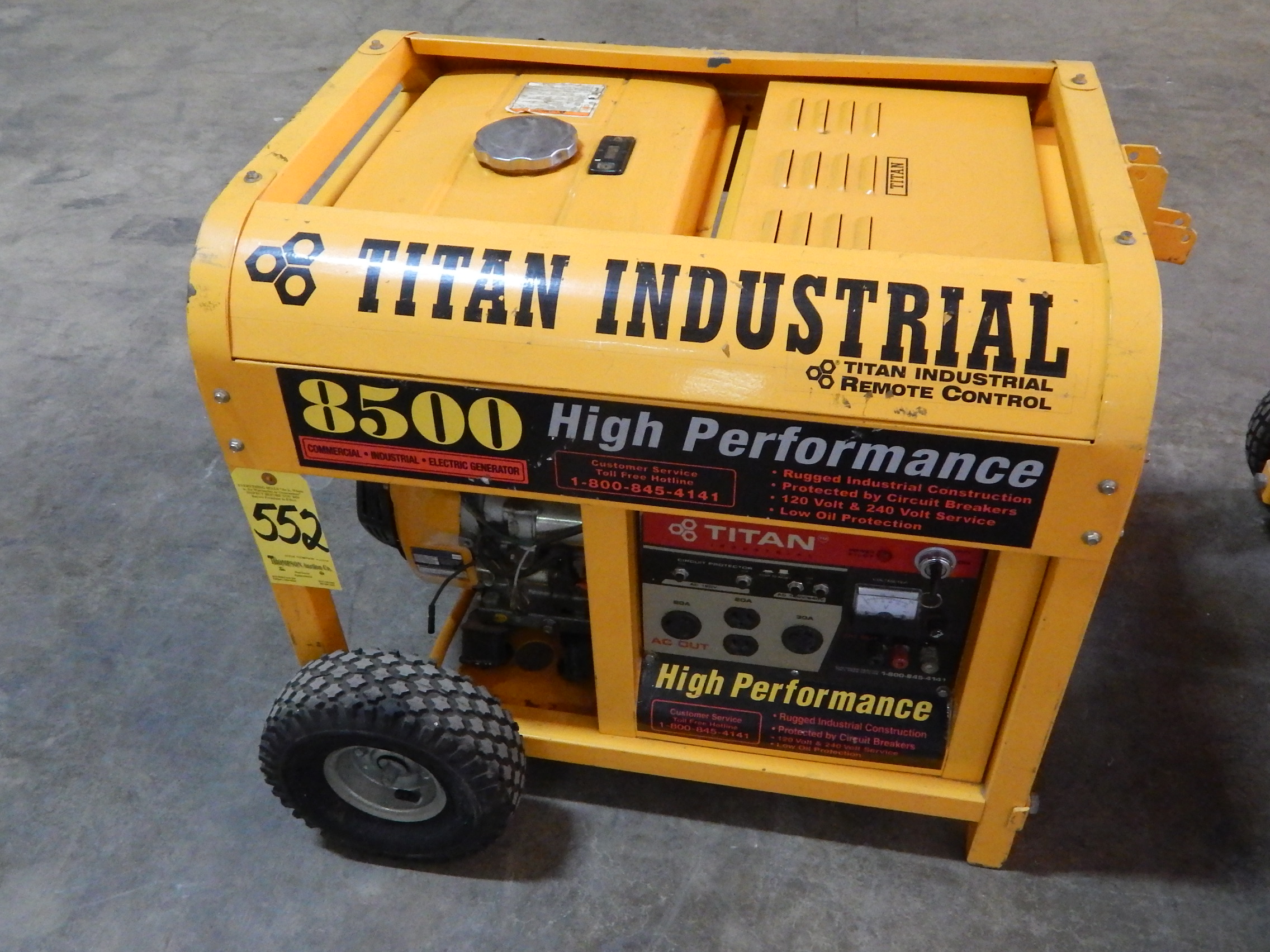 Titan 8500 Watt Gas-Powered Generator, Remote Start