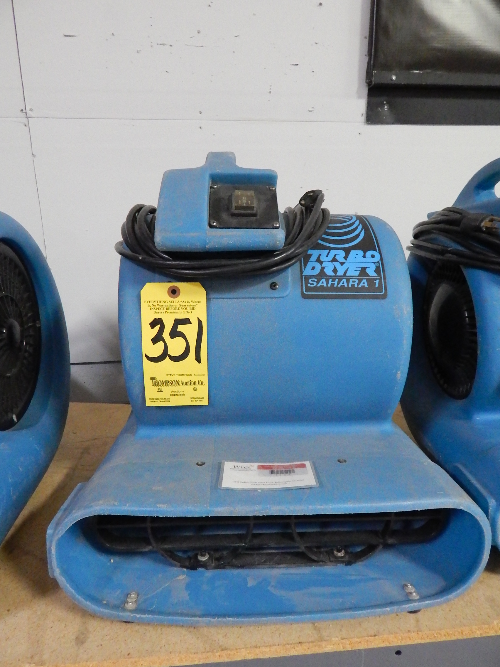 Dri-Eaz Model F188 Sahara I Turbo Dryer