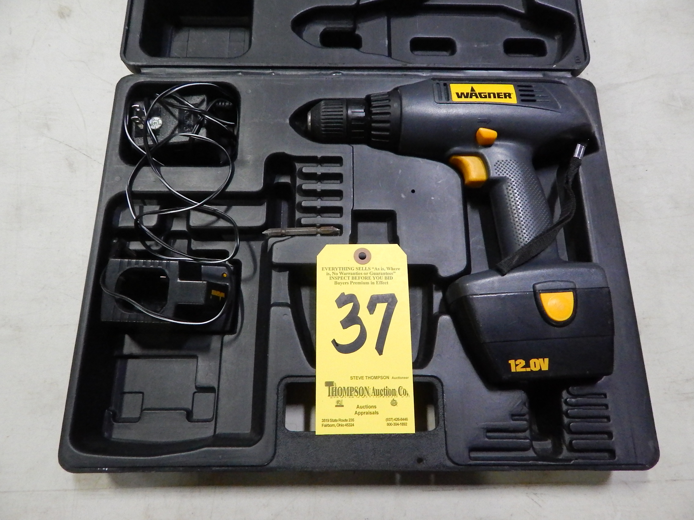 Wagner 12V Cordless Drill with Charger and Case