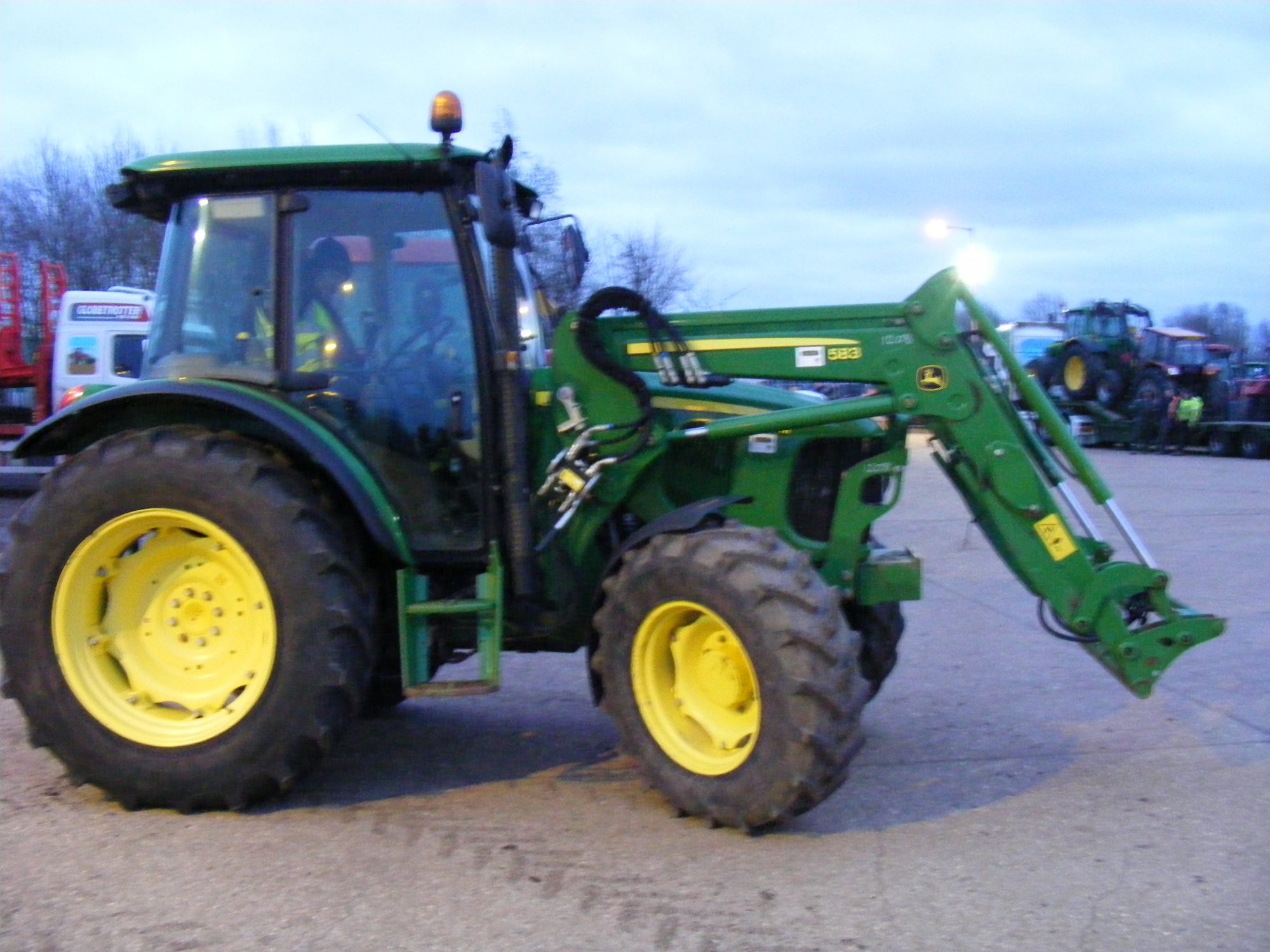 2011 John Deere 5090M Tractor with 583 Front Loader. Rfeg No. DK11 DXP