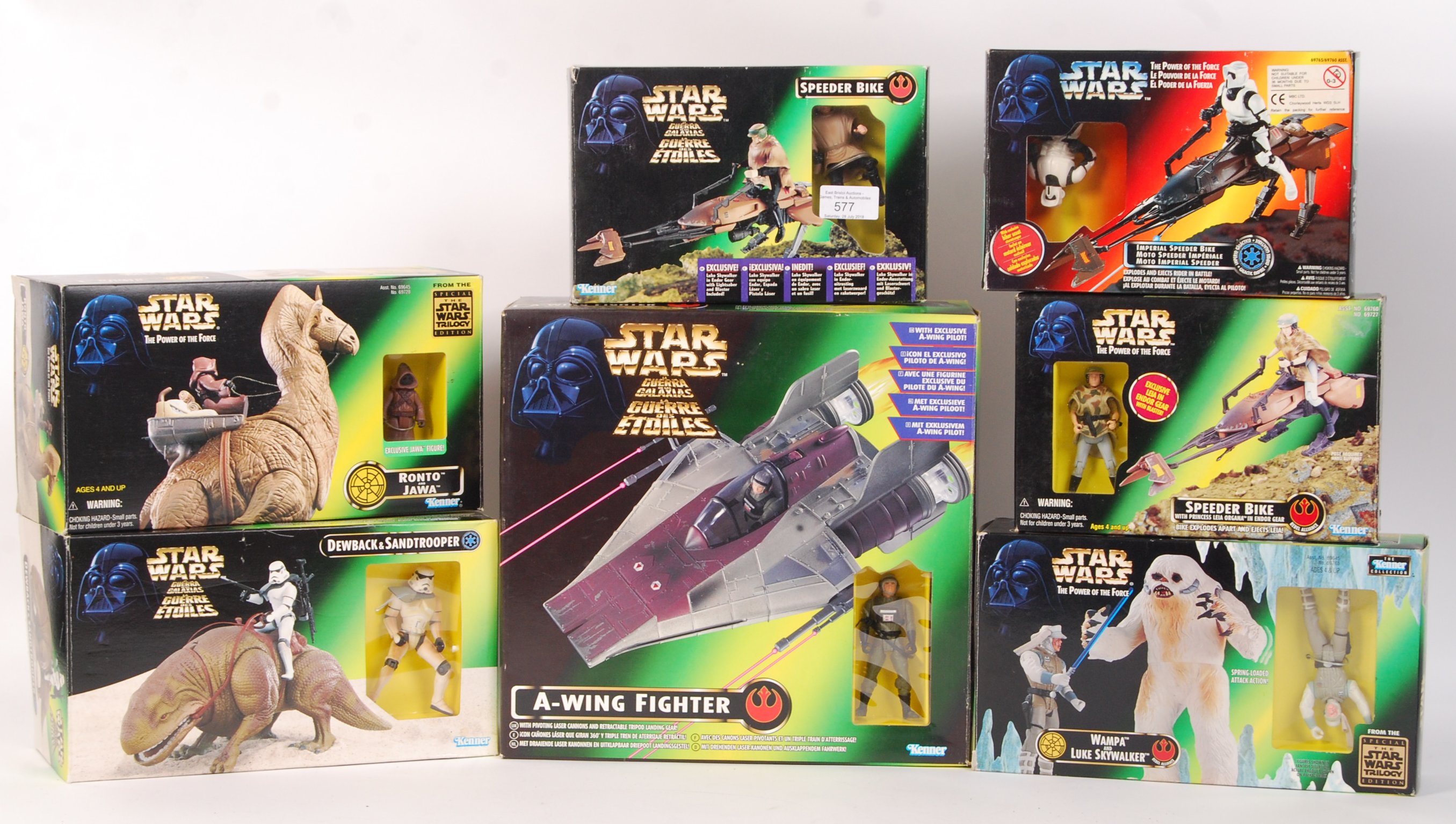 A collection of 7x Kenner made Star Wars ' Power Of The Force ' series ...
