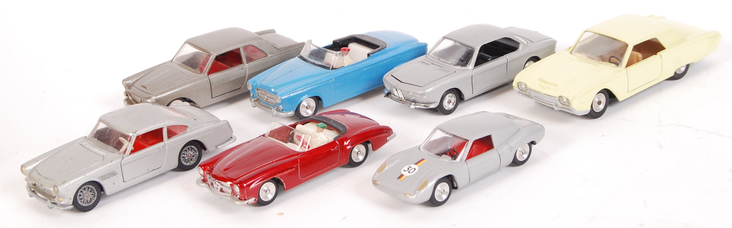 A good collection of 6x vintage Solido made French diecast model cars ...