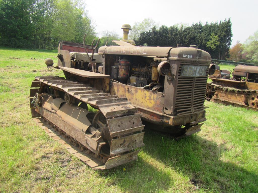 FIAT 55L CRAWLER TRACTOR with 4 cylinder diesel engine and petrol ...