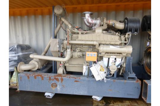 A 1995 Skid Mounted Cummins VTA-28-G5 V12 Diesel Engine, Ex Standby ...