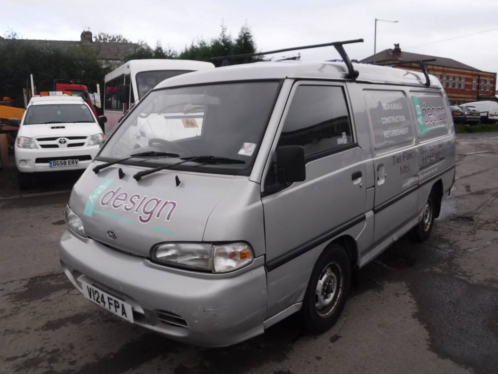 V reg HYUNDAI H100 DLX LWB VAN, 1ST REG 09/99, 64909M,V5 HERE, 1 FORMER ...