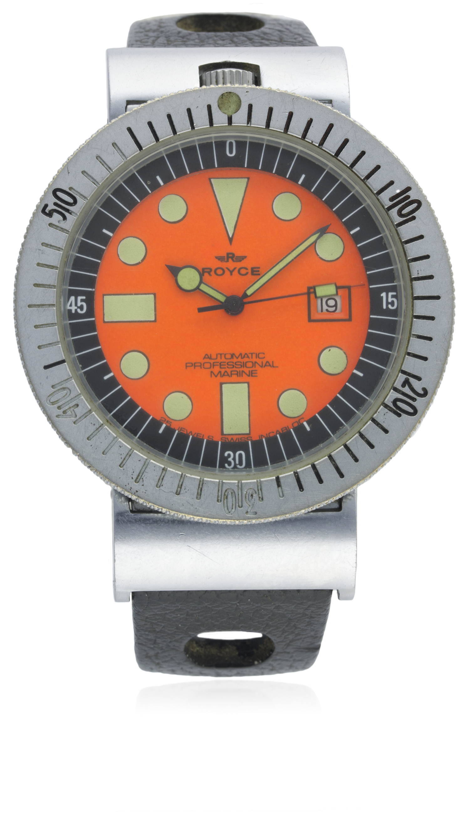A RARE GENTLEMAN'S ROYCE PROFESSIONAL MARINE AUTOMATIC DIVERS WRIST ...