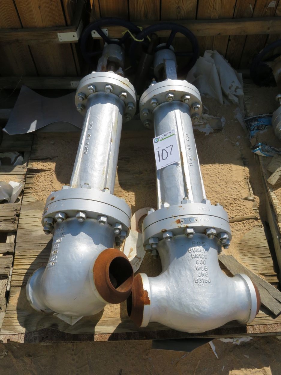 Bvalve 4" Long Neck Gate Valves. Lot: (2) 600LB Pressure Class, 57.5 ...