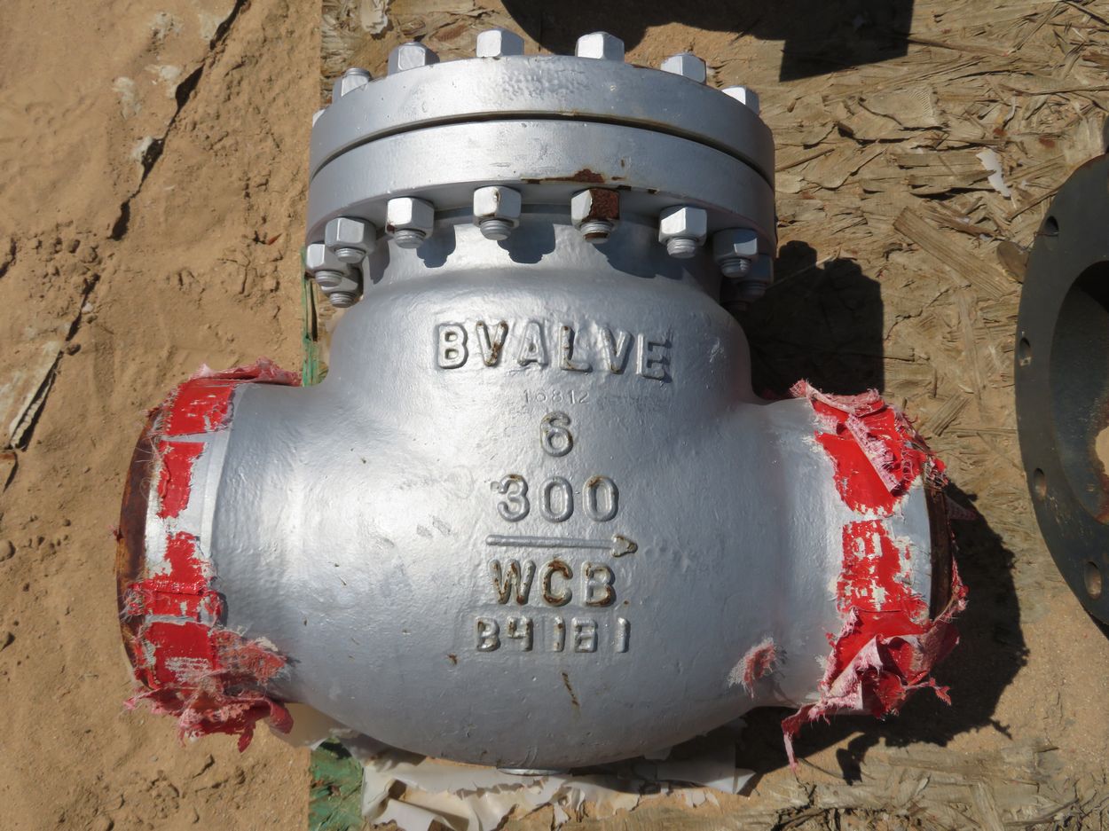 Valves. Lot to Include: (1) 6" Bvalve Check Valve, 300LB Pressure Class ...