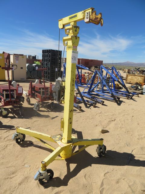 Sumner R-100/R-150 Roust-A-Bout Cable Hoist. 1,500-LB Capacity, 15' Max ...
