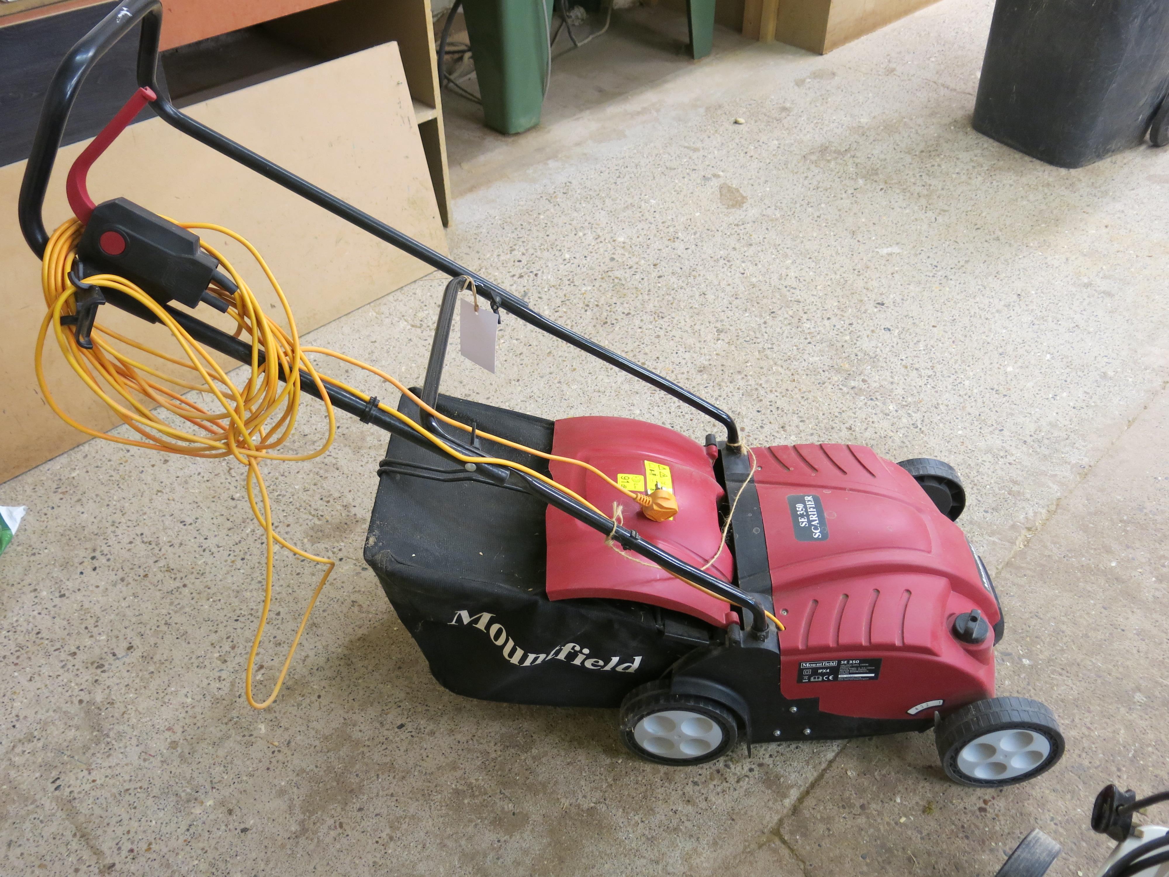 * Ryobi 2 HP Garden Shredder & Mountfield SE 350 Electric Lawn Scarifier