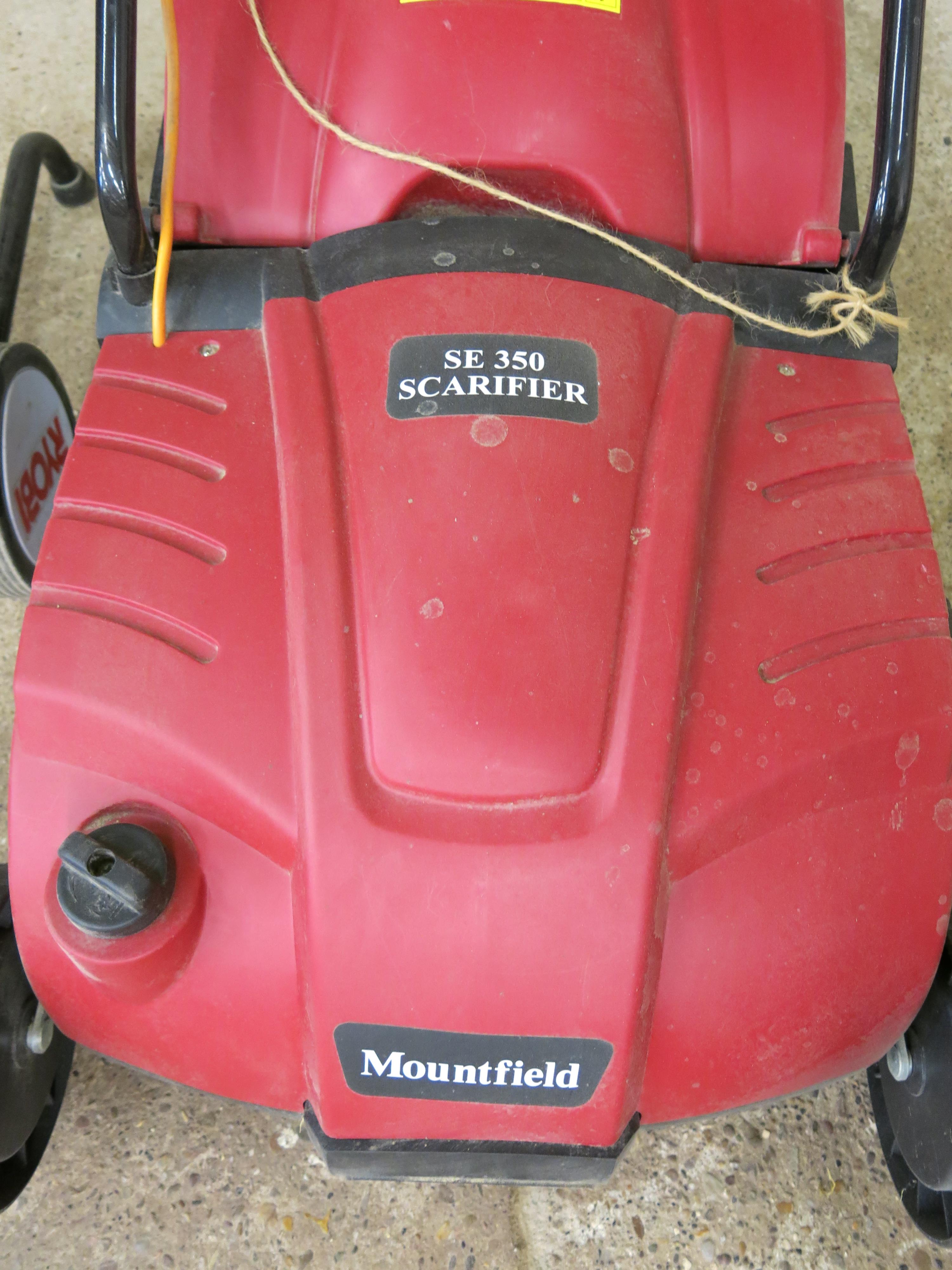 * Ryobi 2 HP Garden Shredder & Mountfield SE 350 Electric Lawn Scarifier