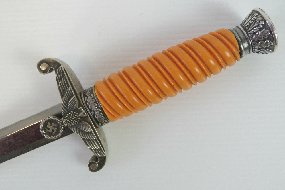 A WWII German Wehrmacht Army officers ceremonial dagger complete with ...
