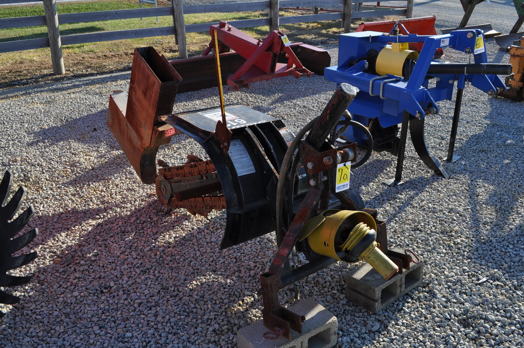 Bradco 612 trencher, 3pt, 48" boom, 540 PTO