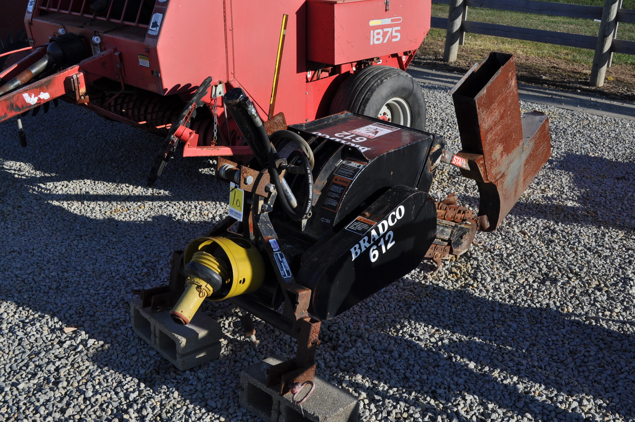Bradco 612 trencher, 3pt, 48" boom, 540 PTO