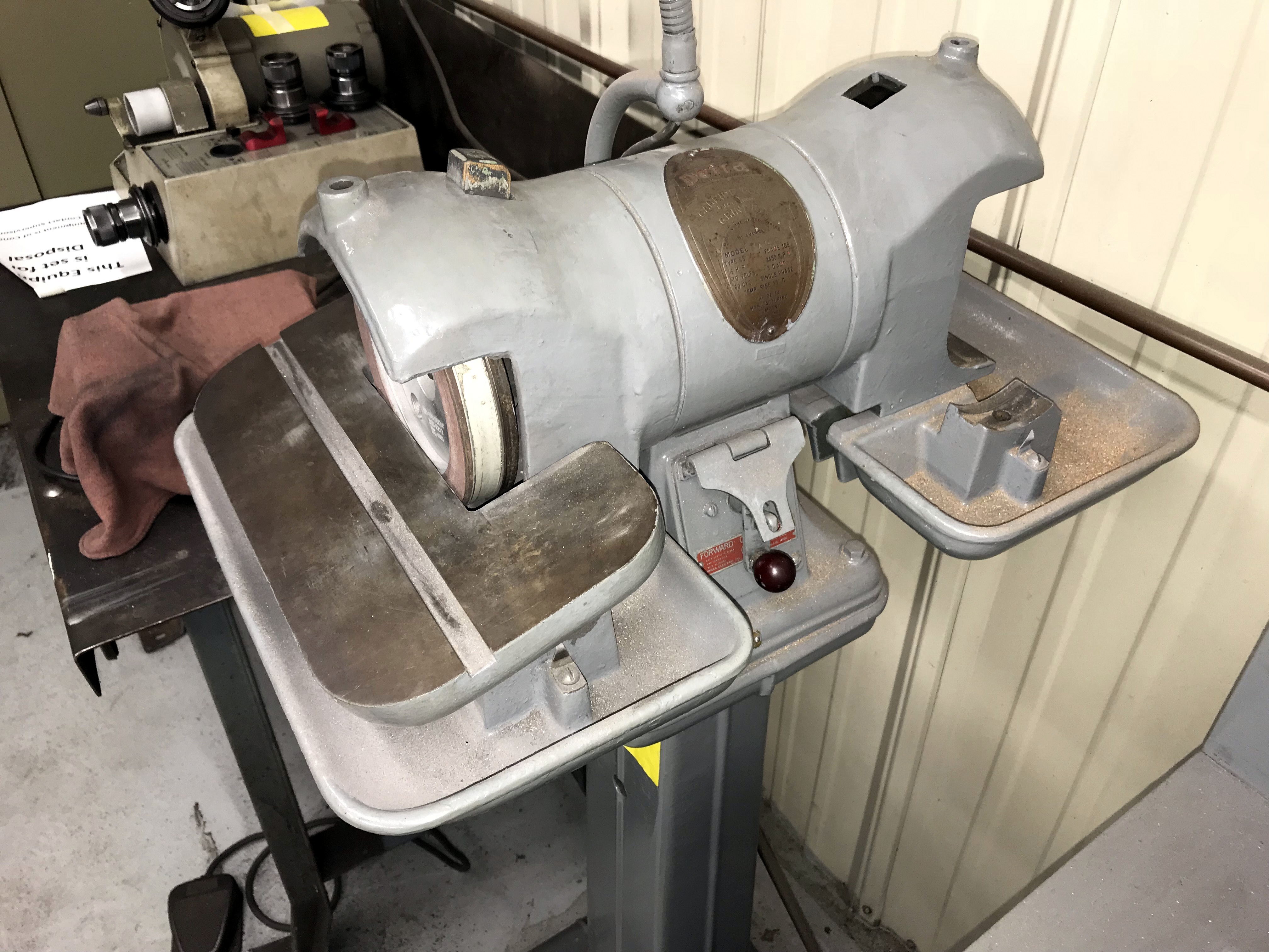 Delta Mdl. BN1650 Double Ended 6" Carbide Tool Grinder, Pedestal ...