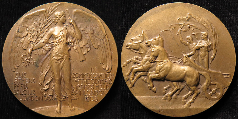 British Commemorative Medallion, bronze d.50mm: Olympic Games London ...