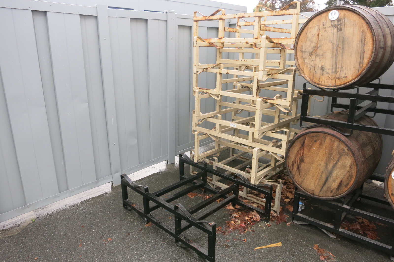 [Lot] Steel Barrel Stands, (36) holds 2 barrel each by Western Square ...