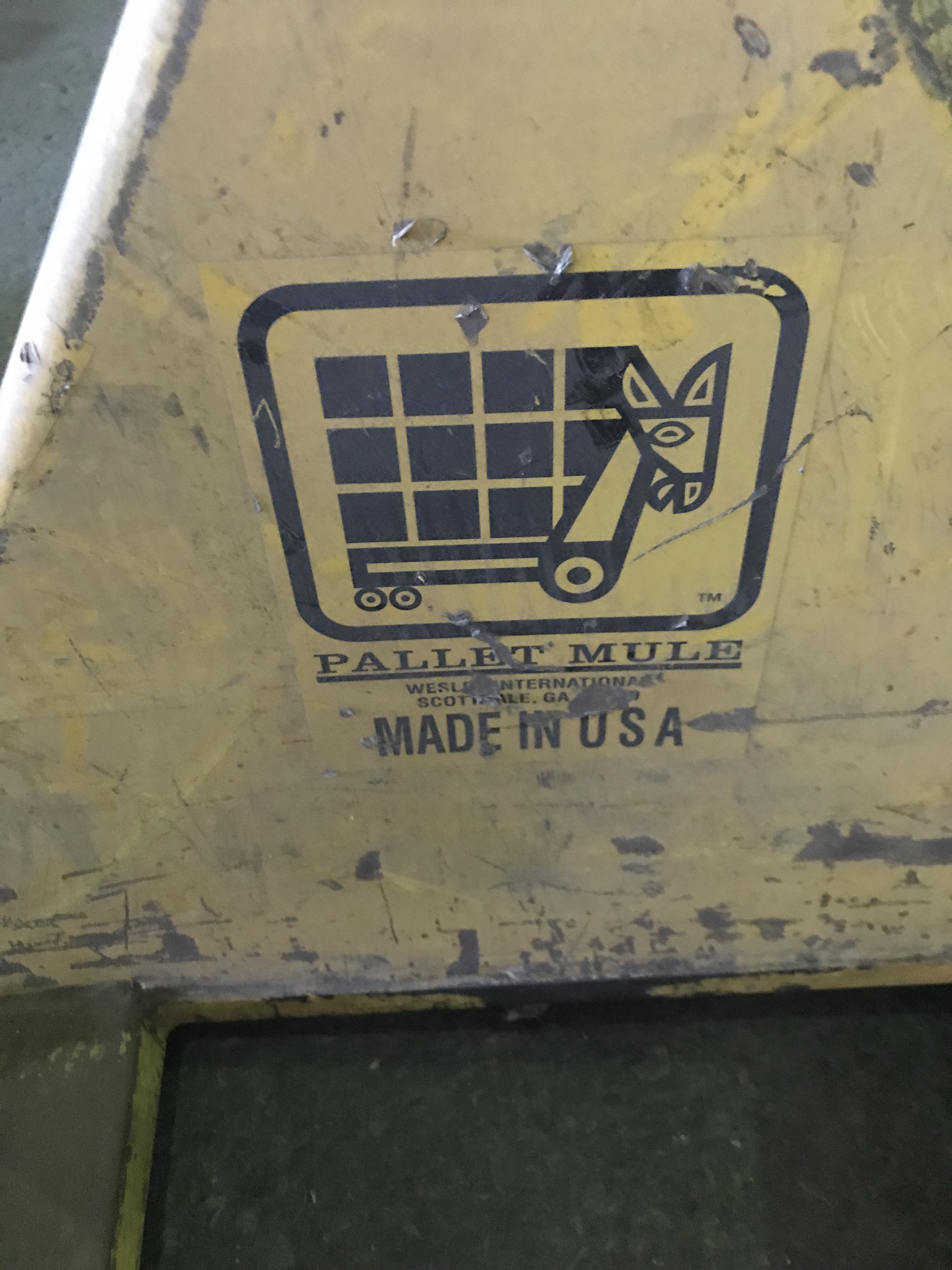 Pallet Jack. Pallet Mule Capacity: 5000 lbs., Model 48-27-5000AA2.9, S ...