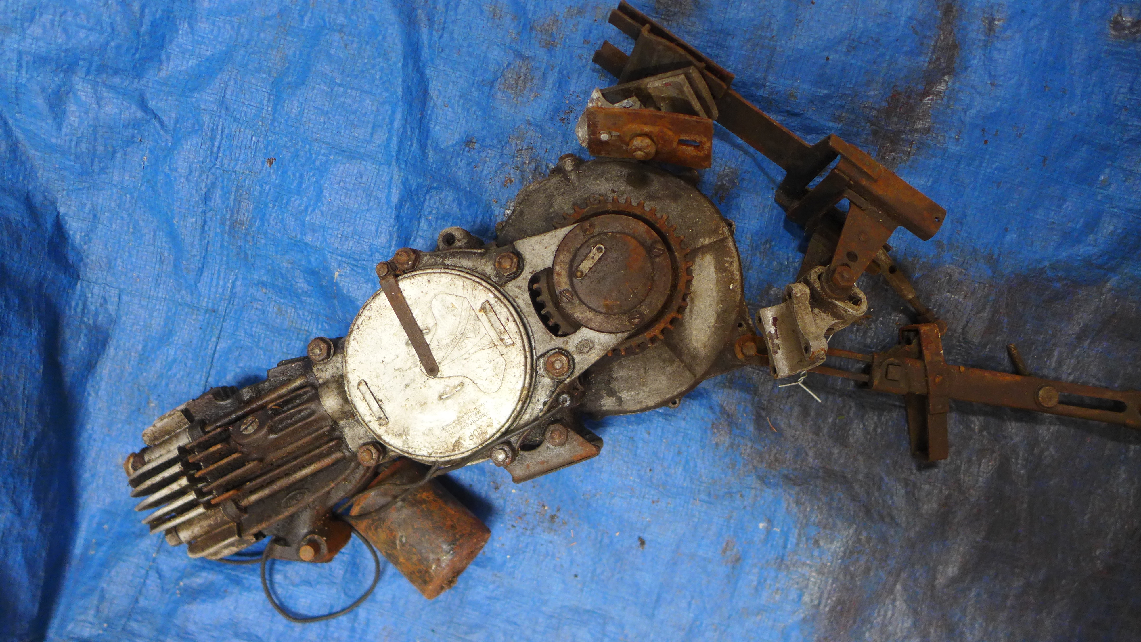 A Vincent Firefly single cylinder motorcycle engine - In need of ...