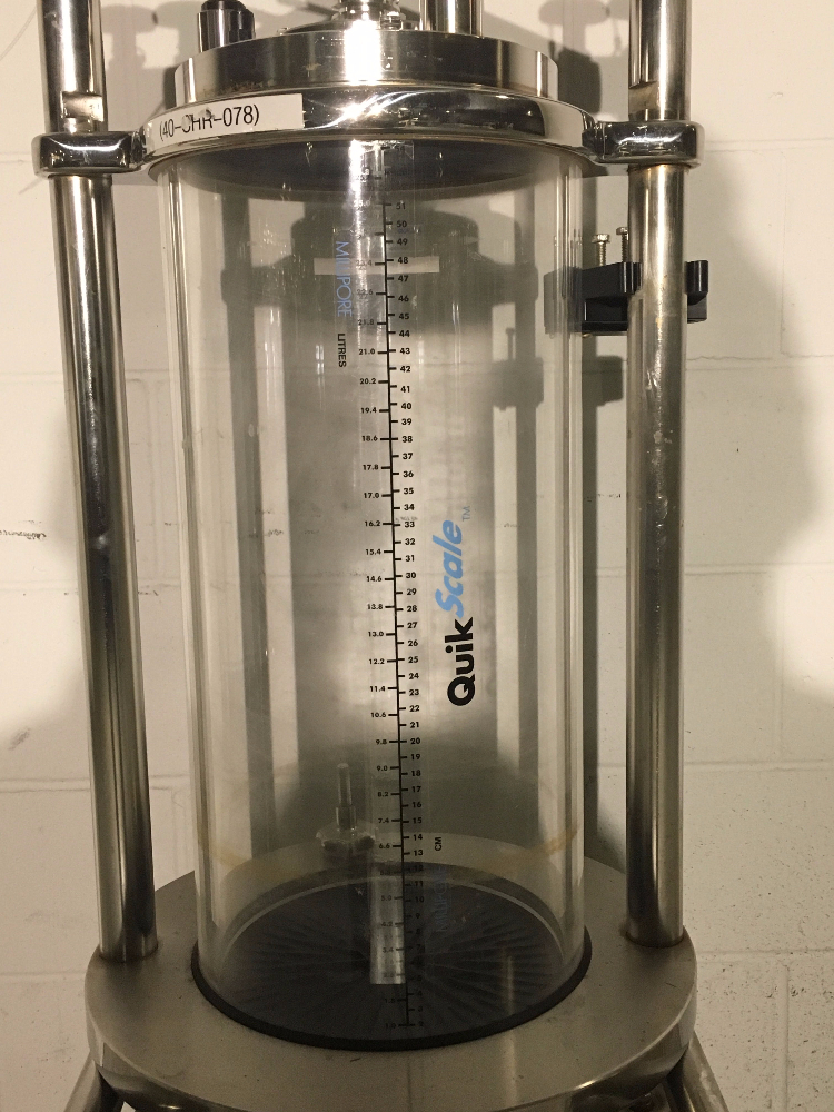 Millipore QuikScale Chromatography Column, SN: QS250-0023, (1 ...