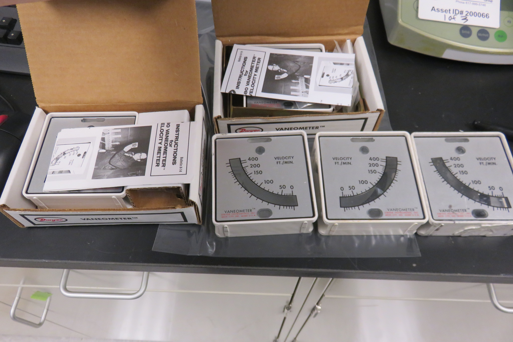 Manufacturer: DWYER Instruments, Inc. Lot of 4 Dwyer Vaneometer ...