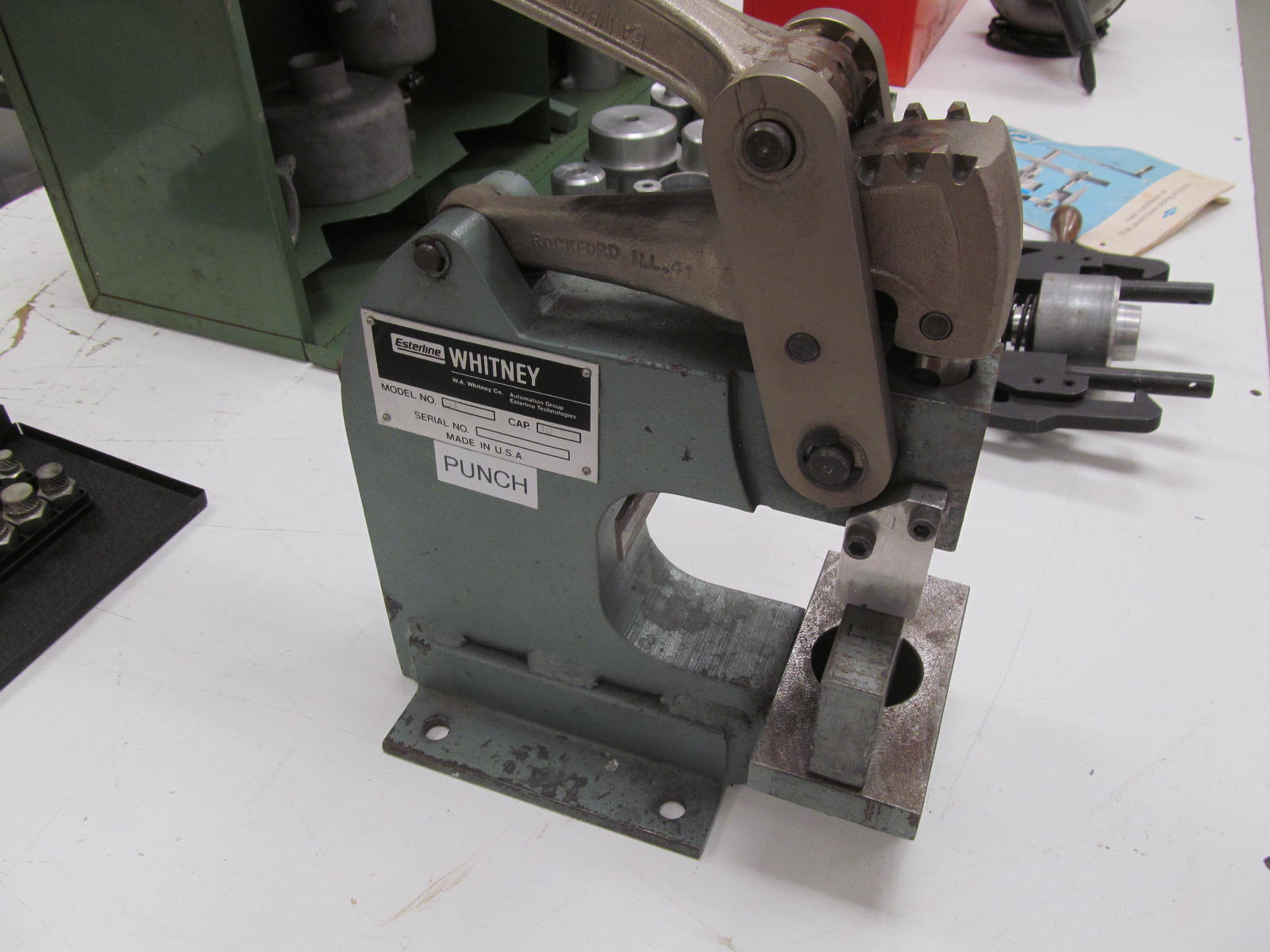 Whitney Model 91 10 Ton Manual Punch, (Loc. Insp.)