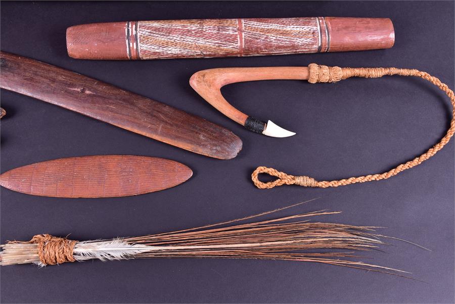 A quantity of Australian Aboriginal items collected in the 1960s, to ...