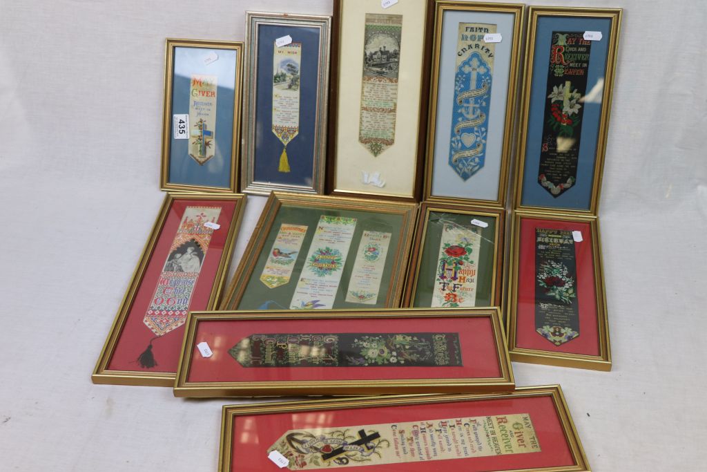 Collection of 19th / 20th century Thirteen Stevengraphs Woven Silk ...