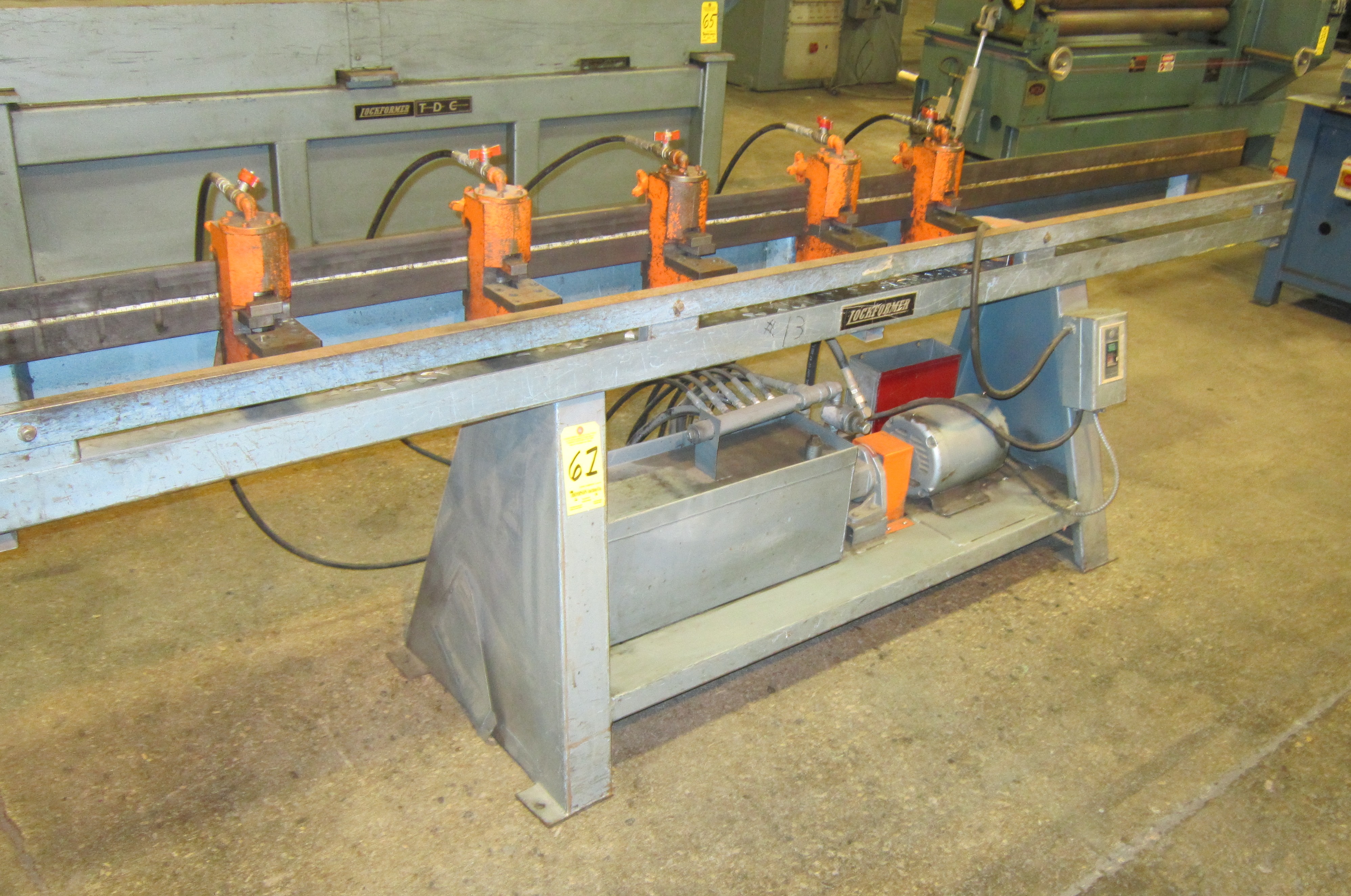Lockformer Hydraulic Notcher, 5 Head, 120 In. X 16 Gauge Capacity, (3 ...